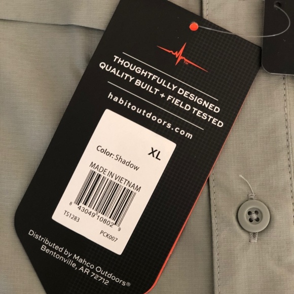 Habit | Shirts | Brand New Habit Brand Campingfishing Shirt | Poshmark